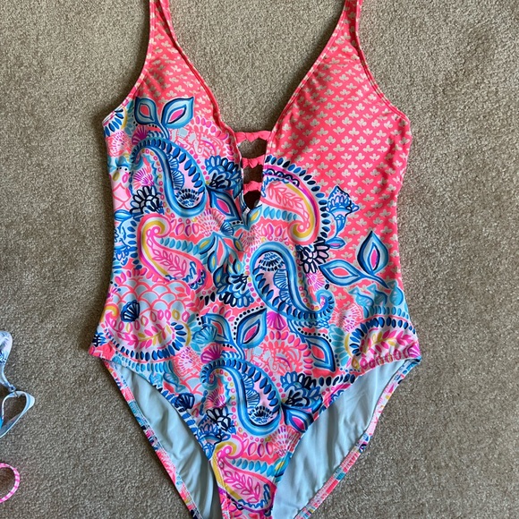 Lilly Pulitzer | Swim | Lilly Pulitzer Jaspen Colorful One Piece | Poshmark